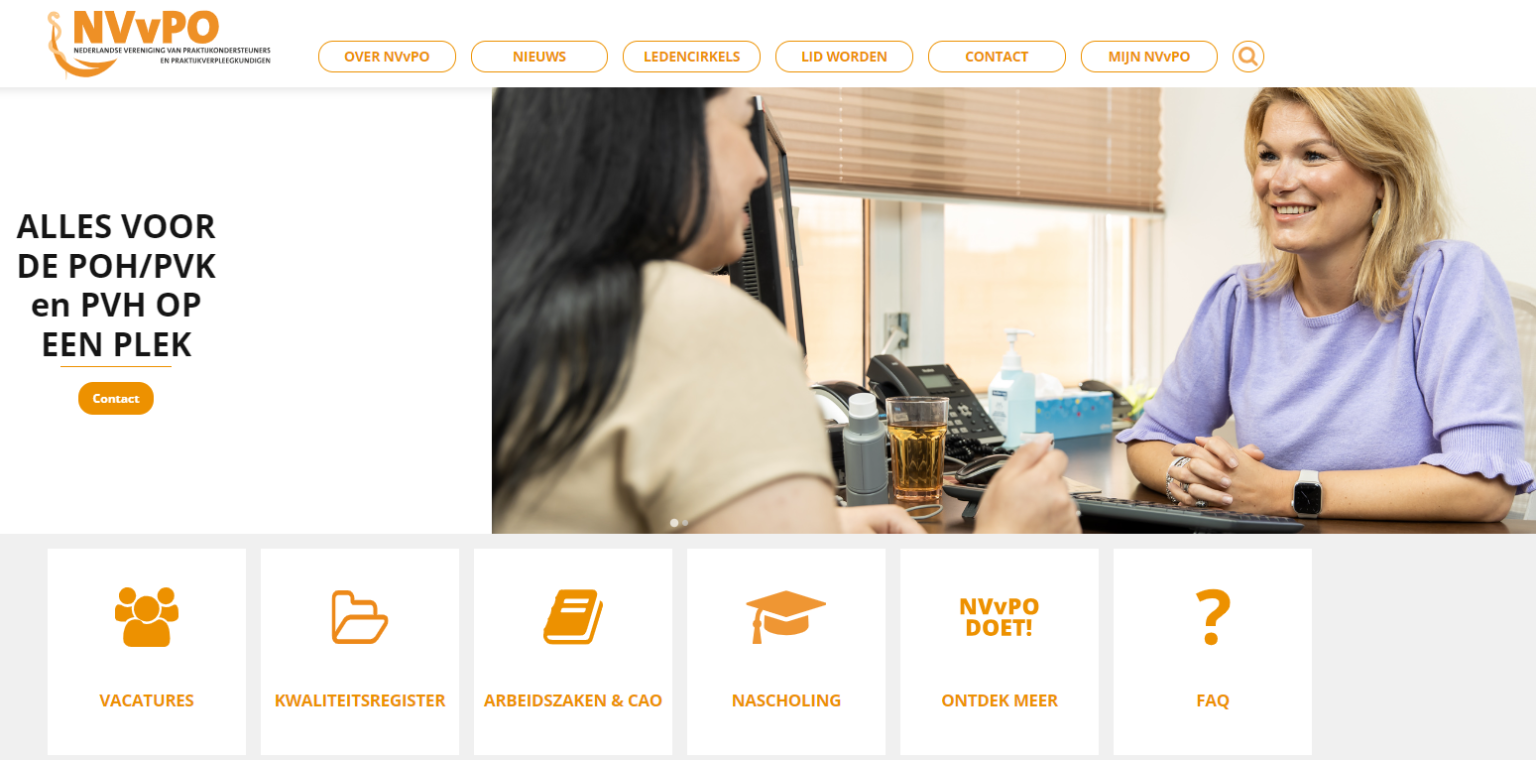 Nieuwe website - NVvPO